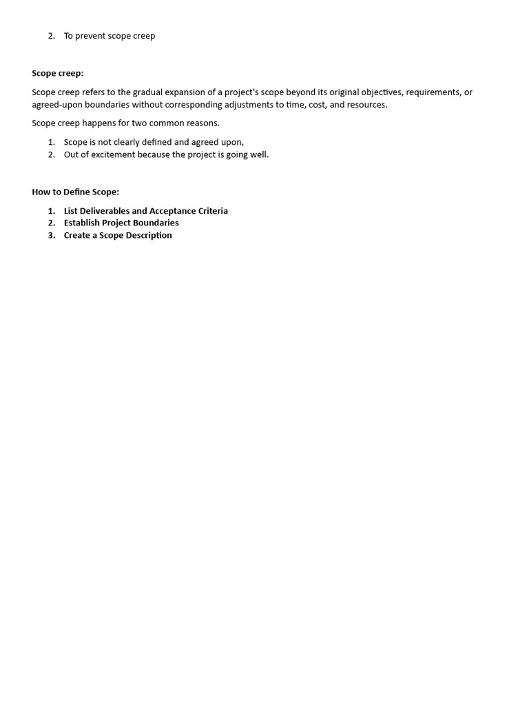 Project Management Note | PDF | Art