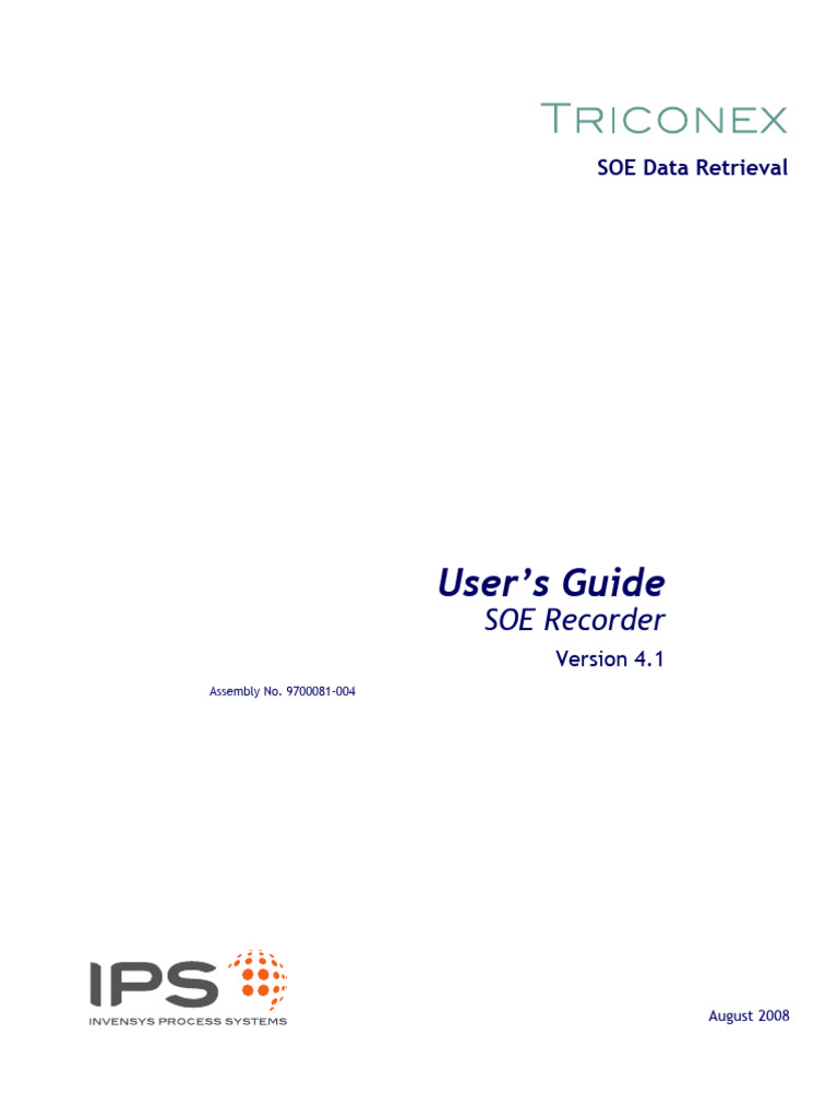 SOE Recorder Users Guide, V4.1 | PDF | Installation (Computer Programs) | Computer File