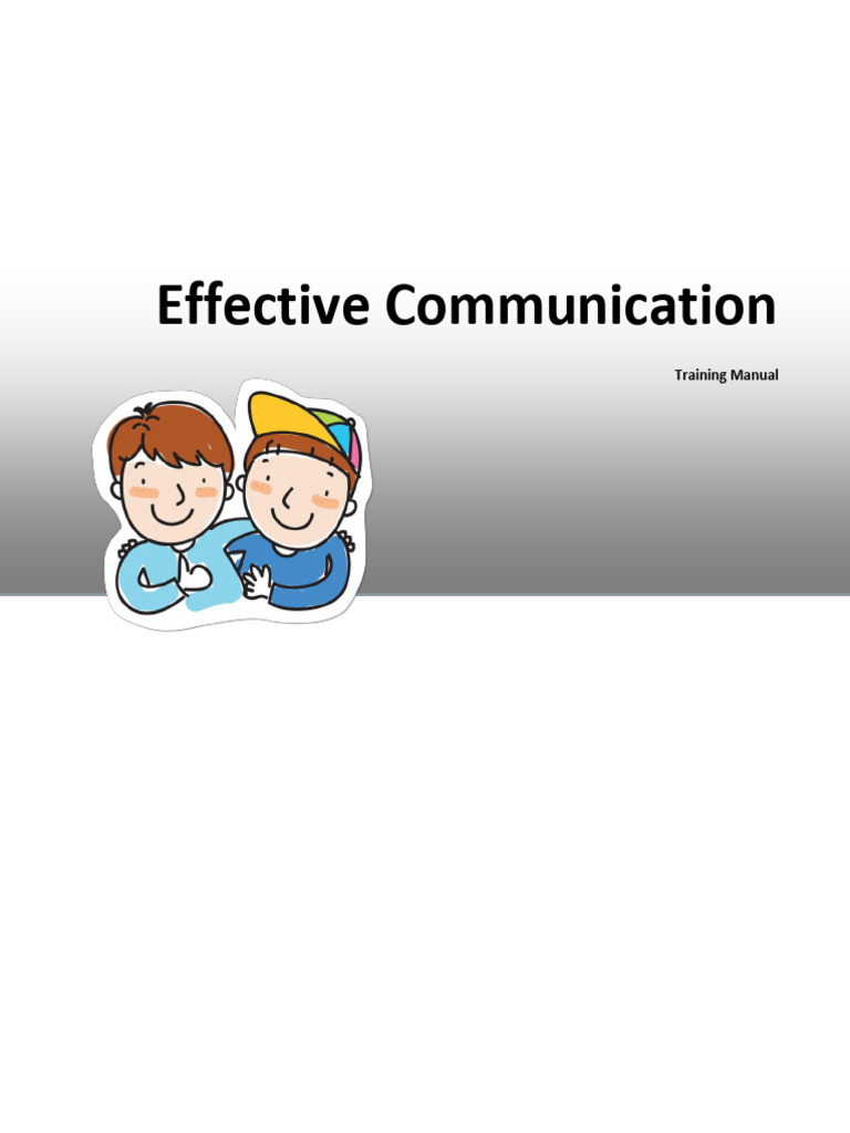 Effective Communication Training Guide | PDF | Communication ...