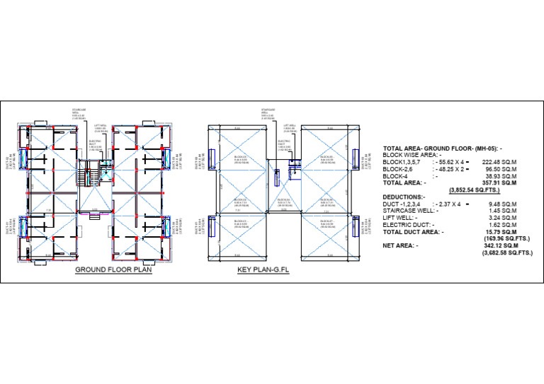 Mh-05-Ground Floor Plan + Key Plan For Area-31.05.2024 | PDF