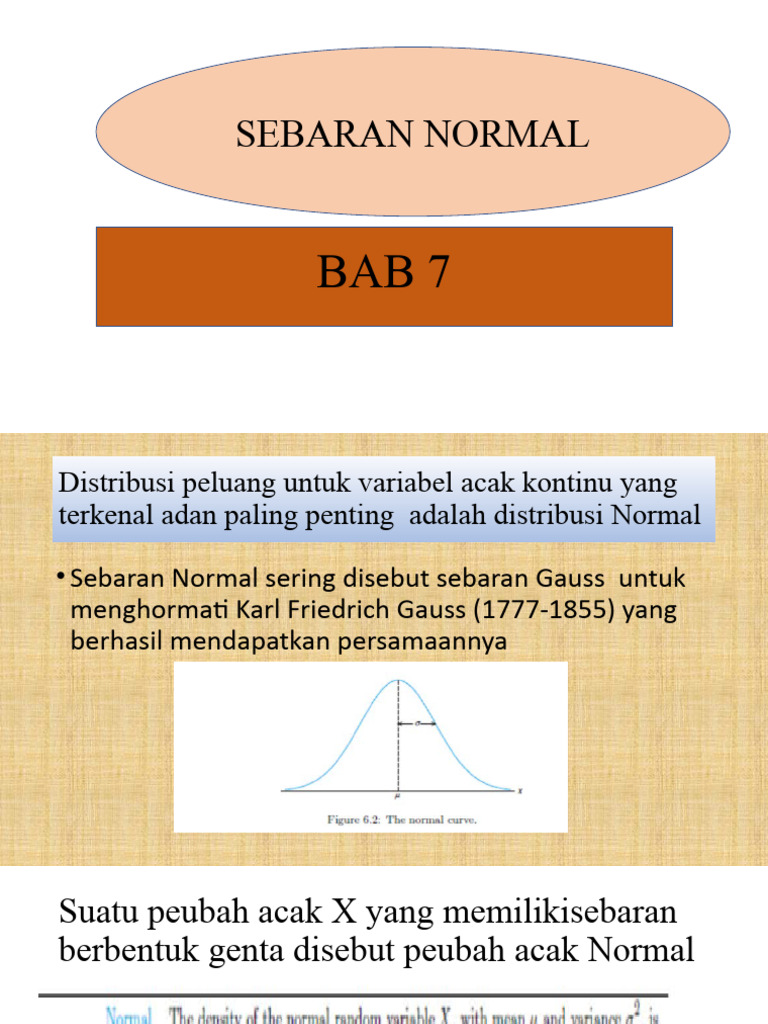 BAB 7 Sebaran Normal | PDF