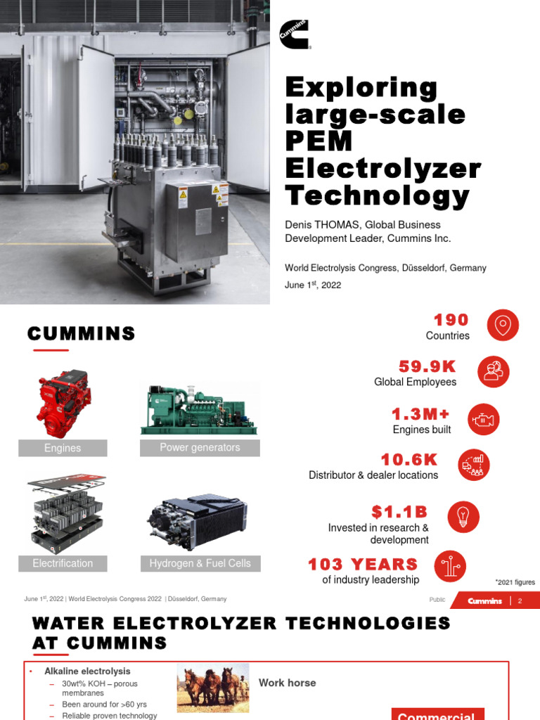 12.30-12.50 - Exploring large sclae PEM electrolyser technology ...