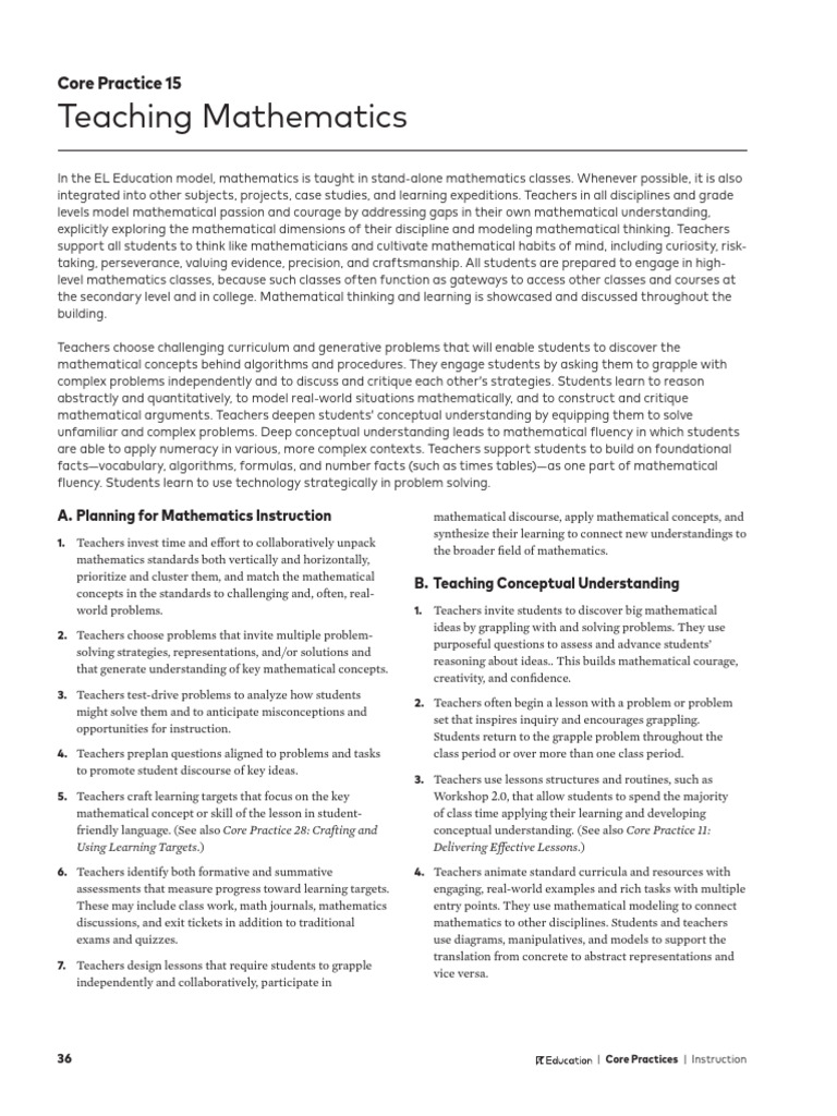 2018_Cp_15_Teaching_Mathematics.pdf | PDF | Mathematics | Teachers