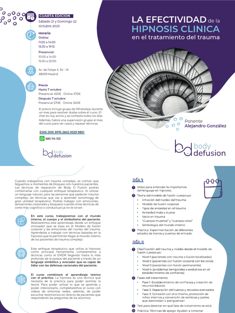 Hipnosis Clínica para Trauma Complejo | PDF | Hipnosis | Trauma psicólogico