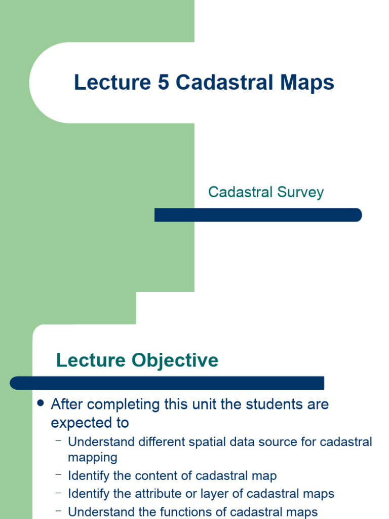Cadastral Mapping for Students | PDF | Map | Topography