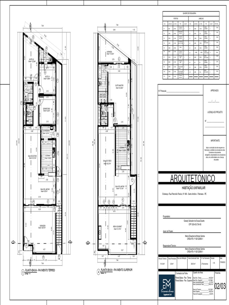 PRANCHA A2 - Plantas Baixa | PDF