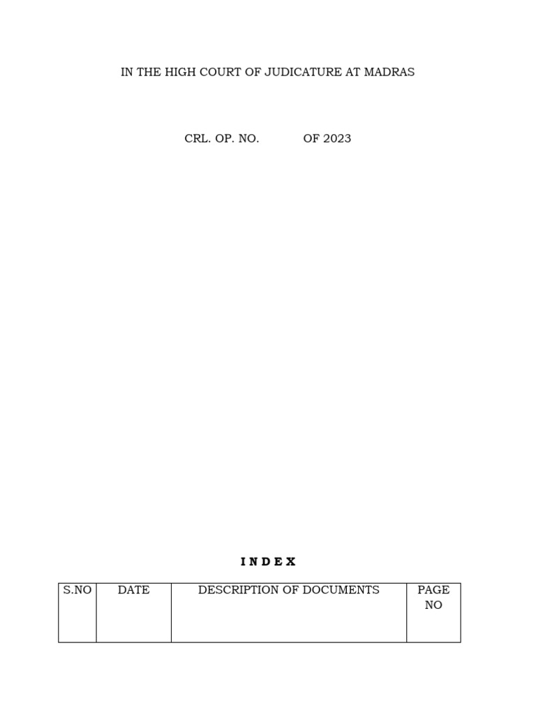 Nallathambi Index | PDF