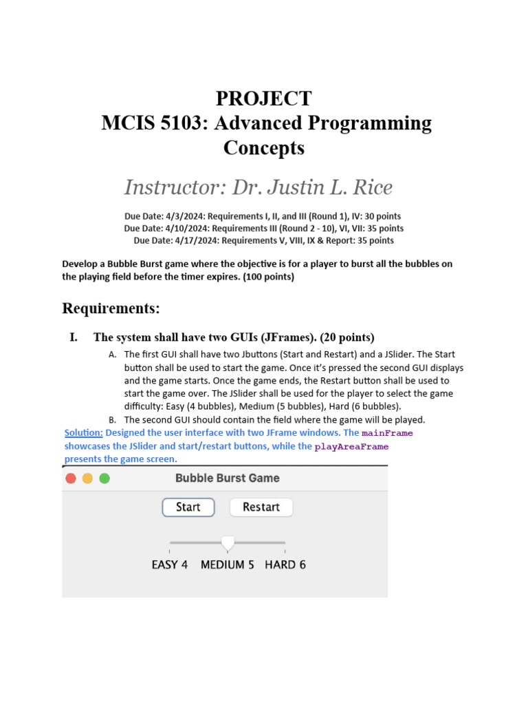 Bubble Burst (1) | Download Free PDF | Graphical User Interfaces | Button (Computing)