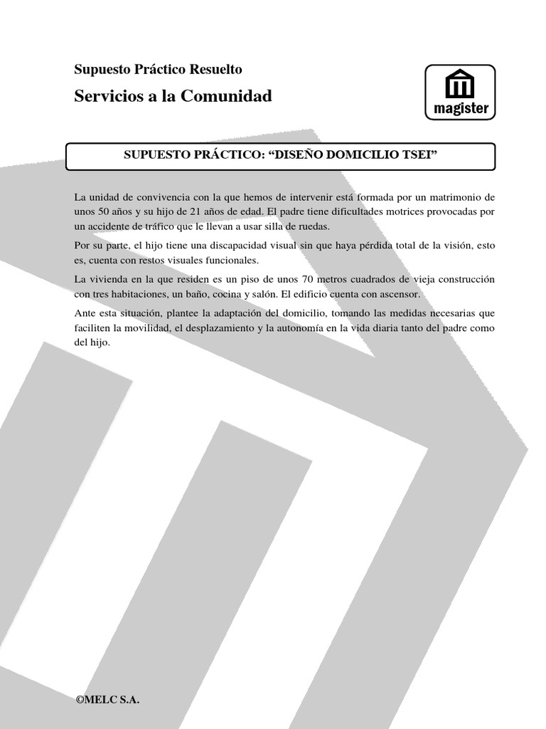 SC - E - Resuelto - Diseño Domicilio TSEI | PDF | Invalidez | Accesibilidad