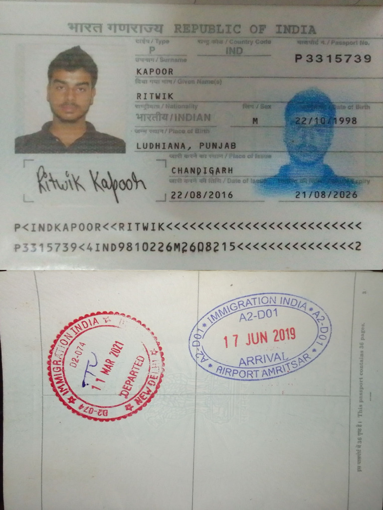 Scanned Passport | PDF