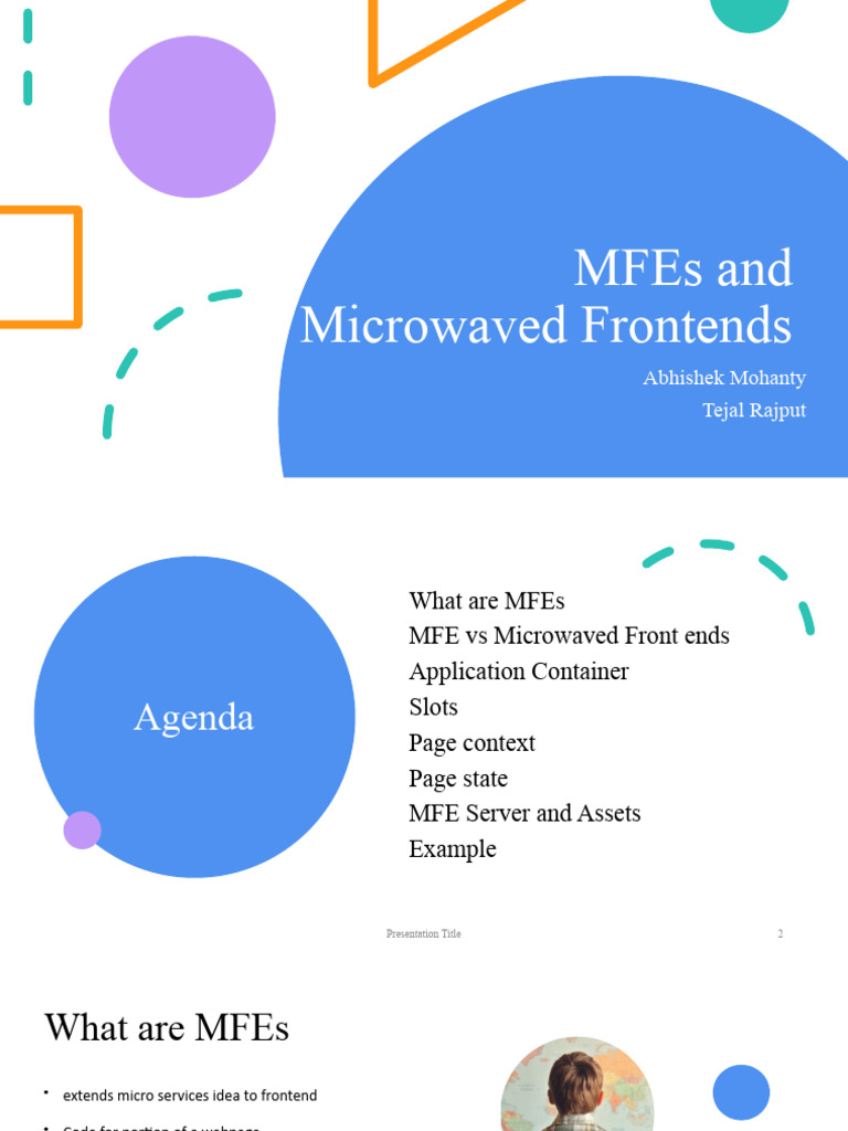 MFE Tutorial Presentation | PDF | Computing | Software Engineering