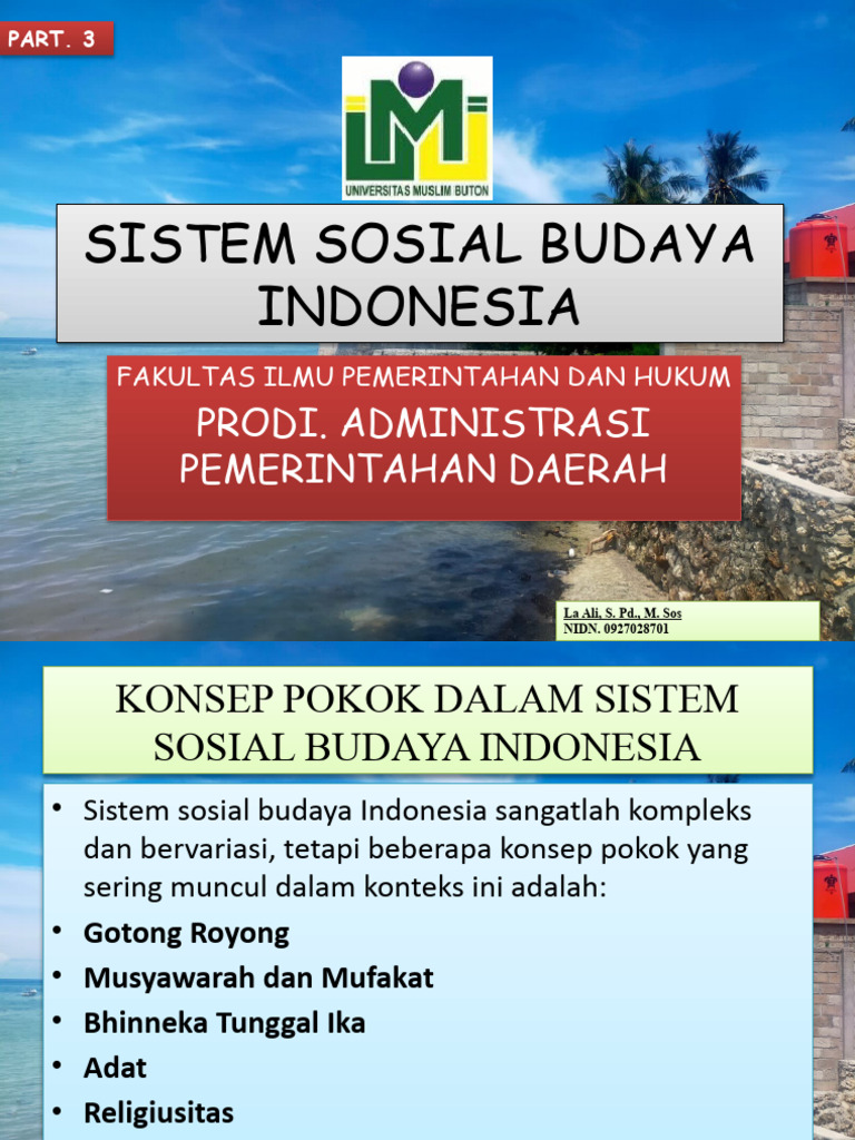 Sistem Sosial Budaya Indonesia Part 3 | PDF | Ilmu Sosial | Agama & Spiritualitas