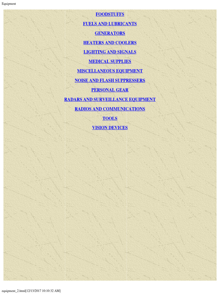 Twilight 2000 Equipment Pdf