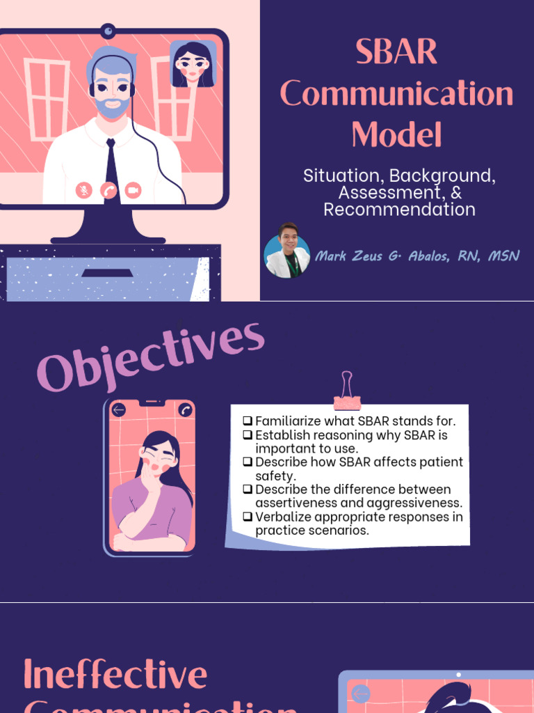 SBAR Communication Model | Download Free PDF | Medicine | Health Care