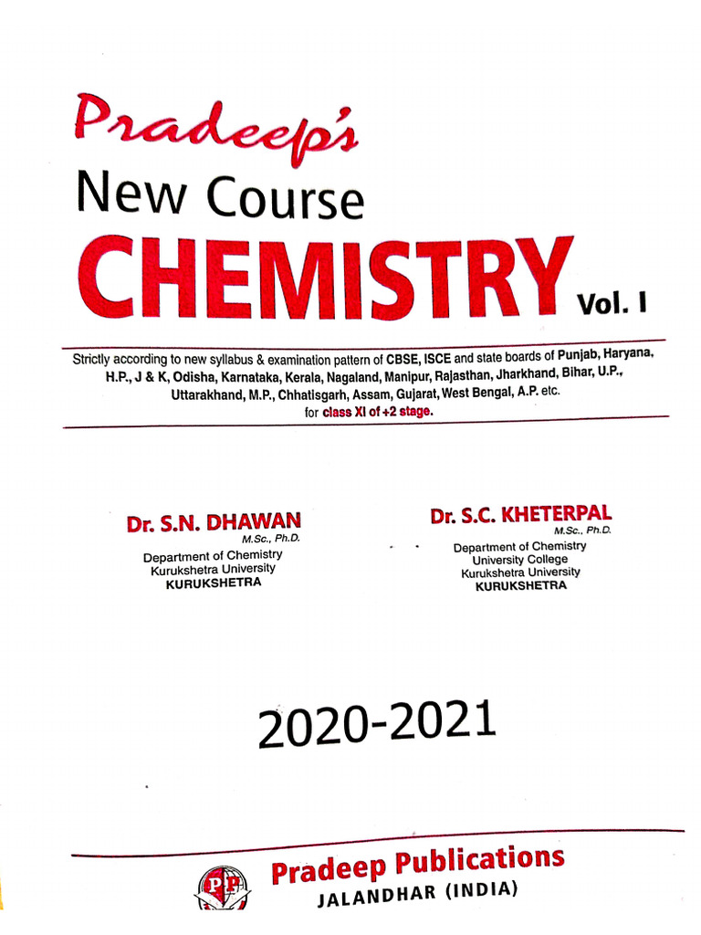 Pradeep Chemistry CH 1 Class 11 | PDF