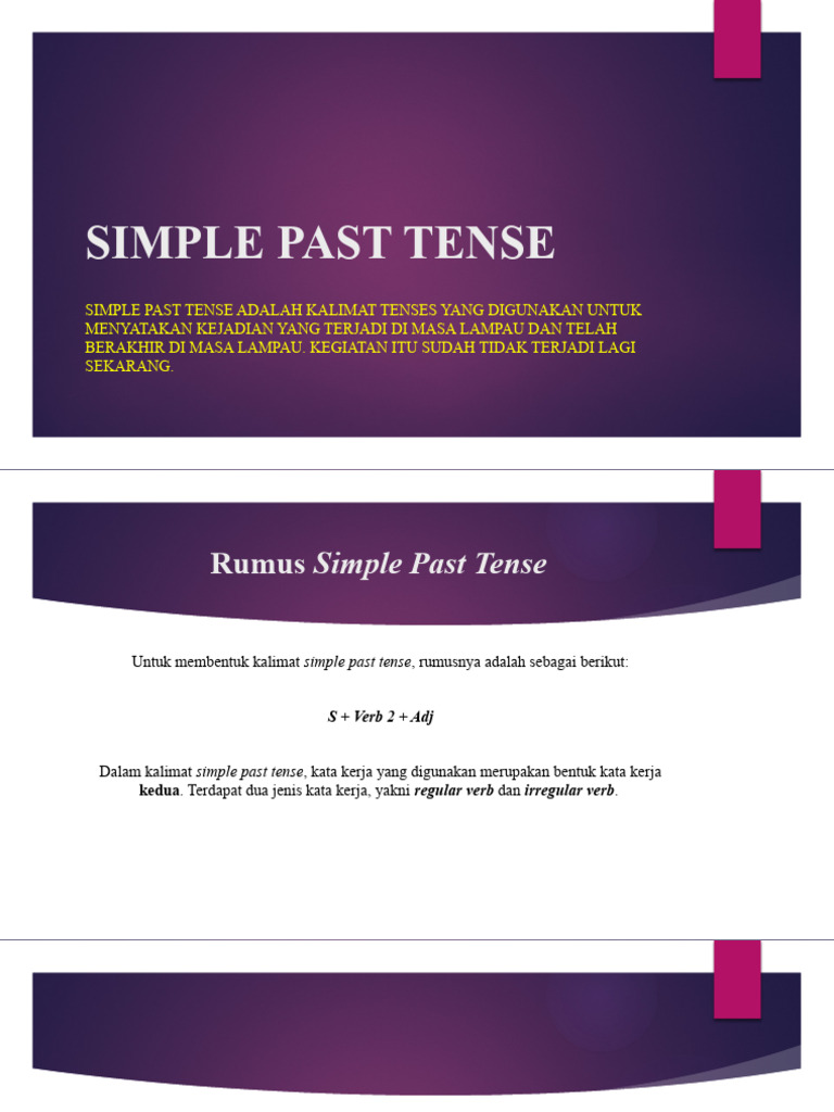 Penggunaan Simple Past Tense | PDF