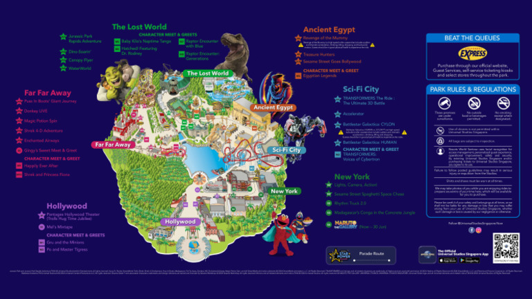 Universal Studios Singapore Park Map EN | PDF