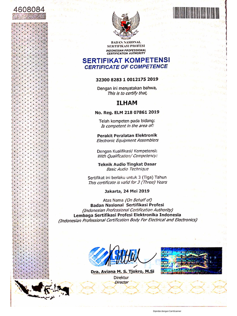 Sertifikat Kompetensi 2 | PDF