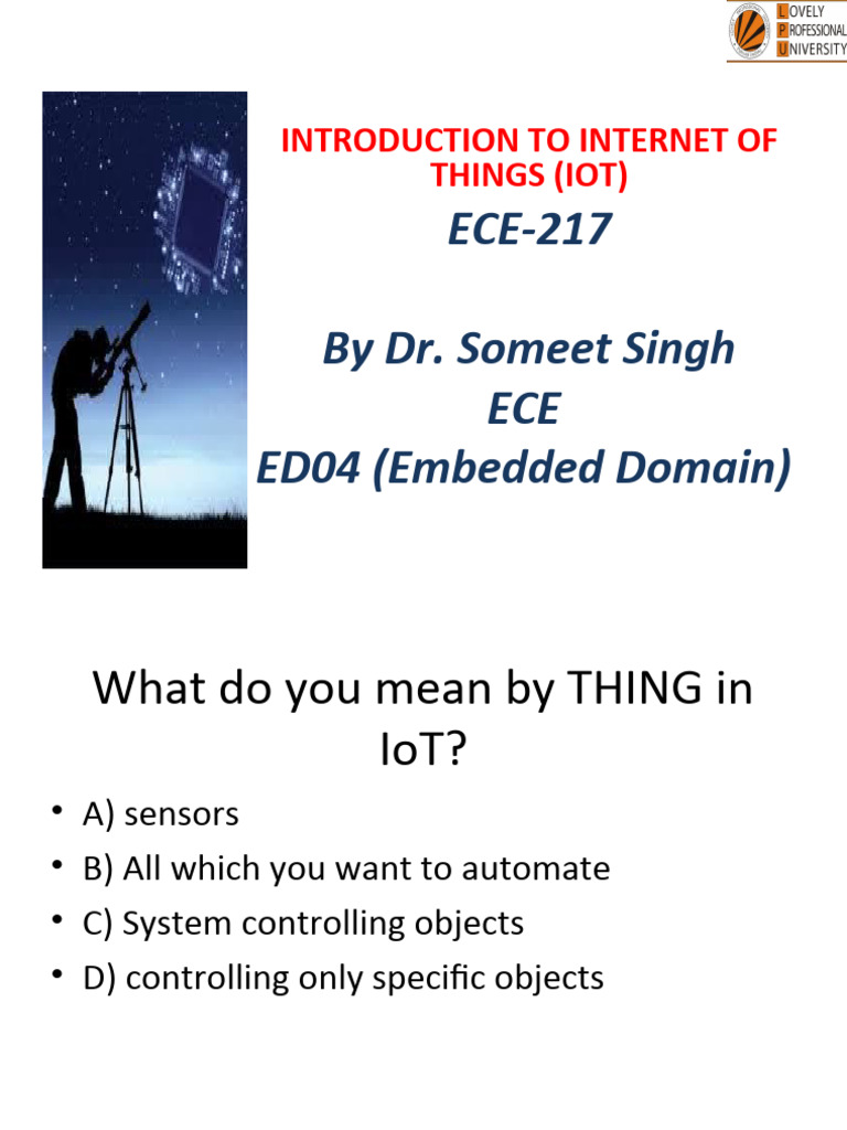 Lecture 12 ECE217 | PDF | Embedded System | Microprocessor