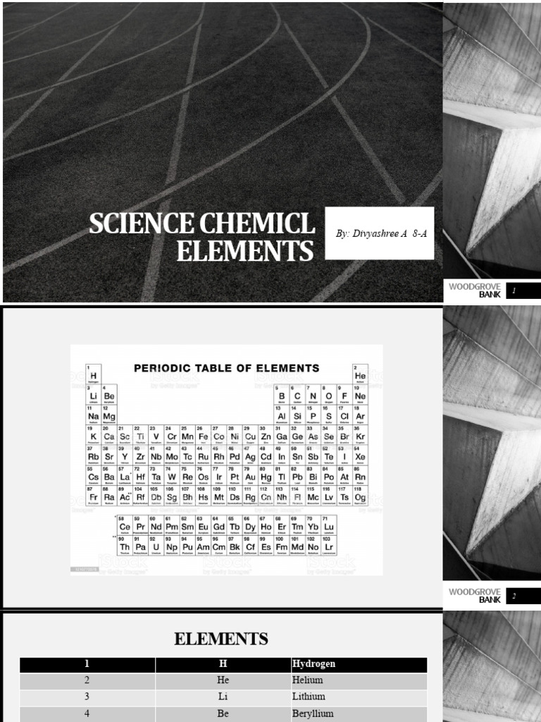 Science Chemical Elements | PDF | Chlorine | Periodic Table