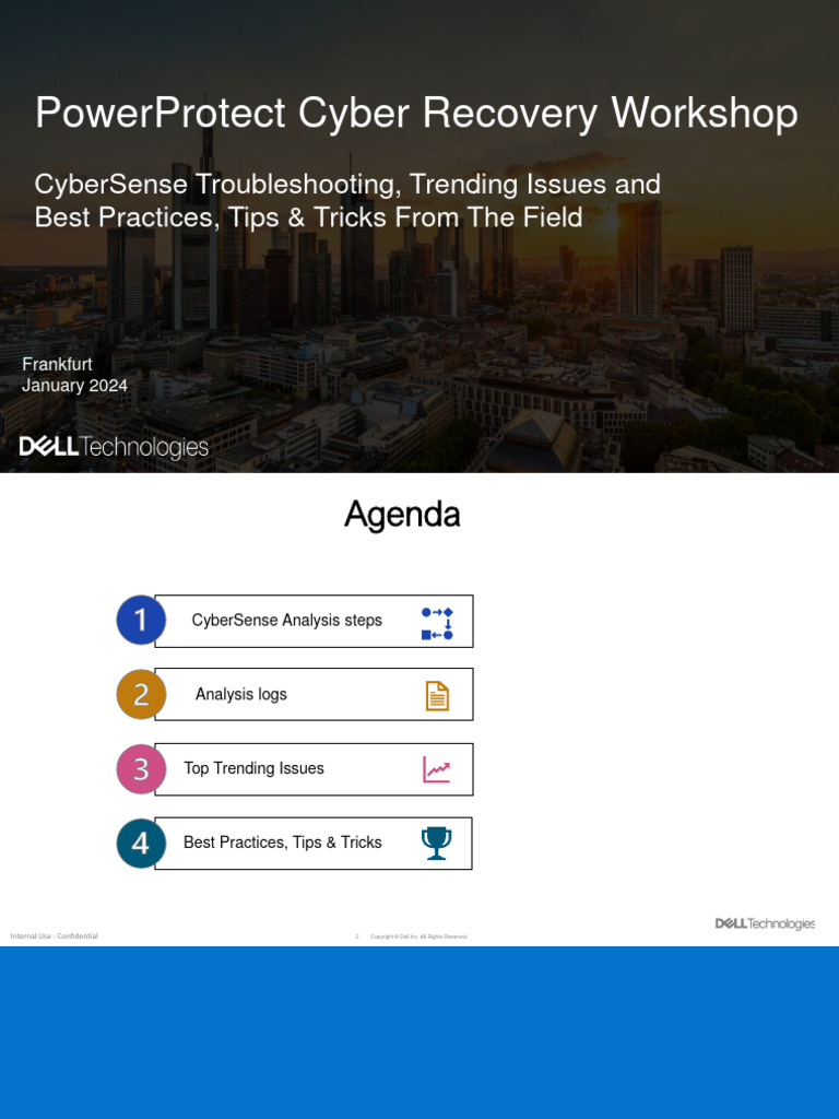 Cyber Recovery Workshop 2024 - CyberSense Troubleshooting, Trending Issues, Tips and Tricks ...