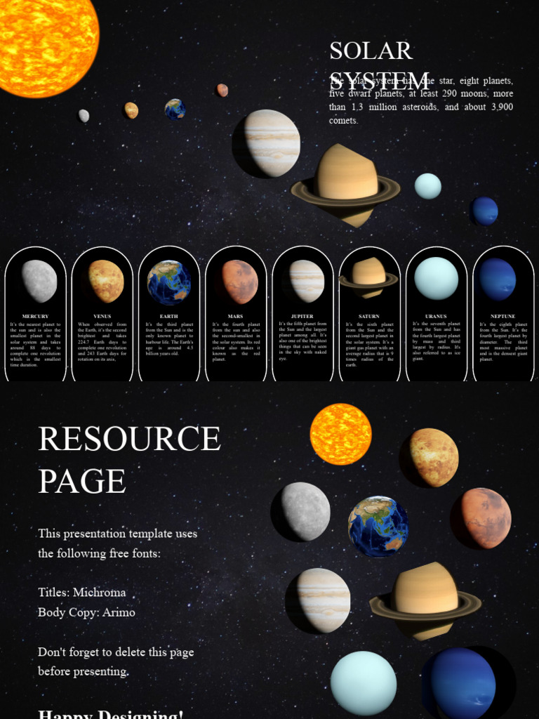 The Solar System Poster | PDF | Planets | Solar System