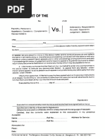 Vakalath Form for Court Representation | PDF