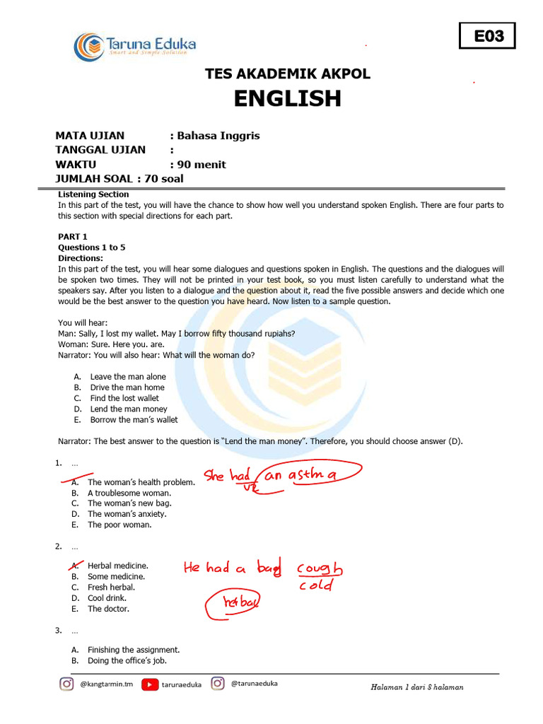 B.ing Taruna Eduka 2022 Paket E05 - Pembahasan | PDF | Pollution | Oil Spill