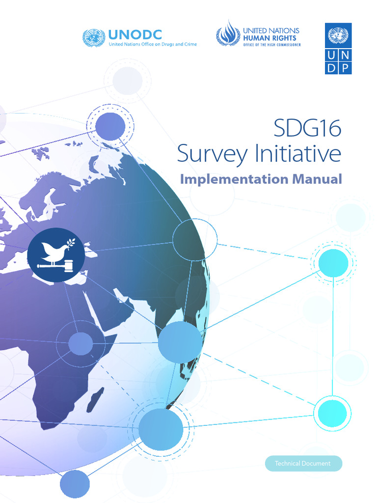 SDG16 Survey Initiative - Implementation Manual | PDF | Survey Methodology