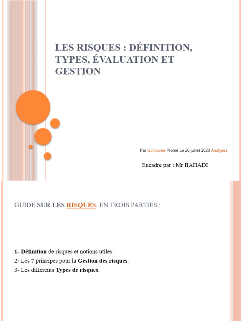 Gestion Des Risques | PDF | Risque | Gestion des risques