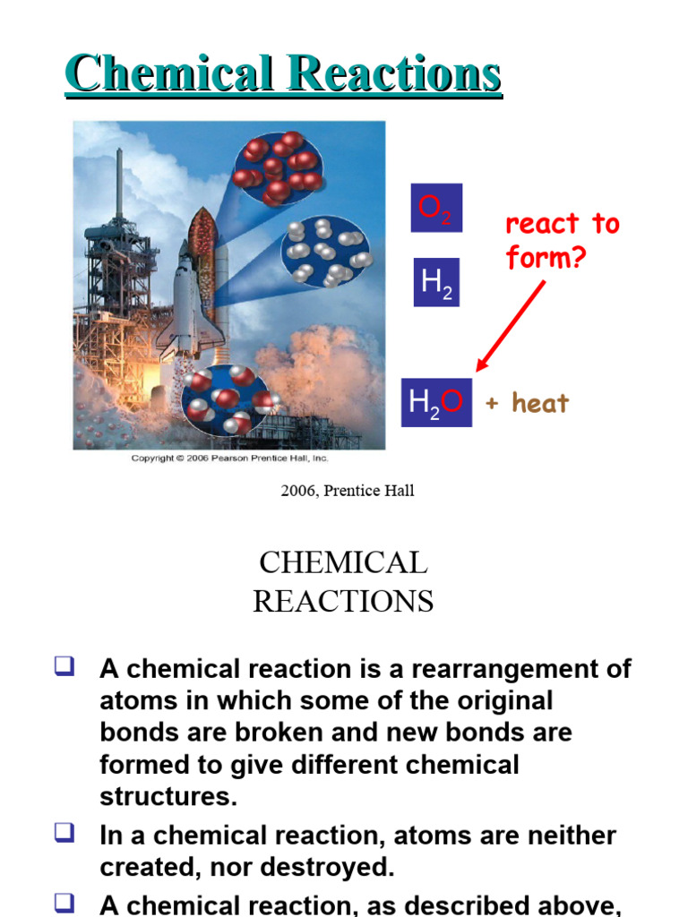 Lecture Chemical Reactions | PDF | Chemical Reactions | Chemistry