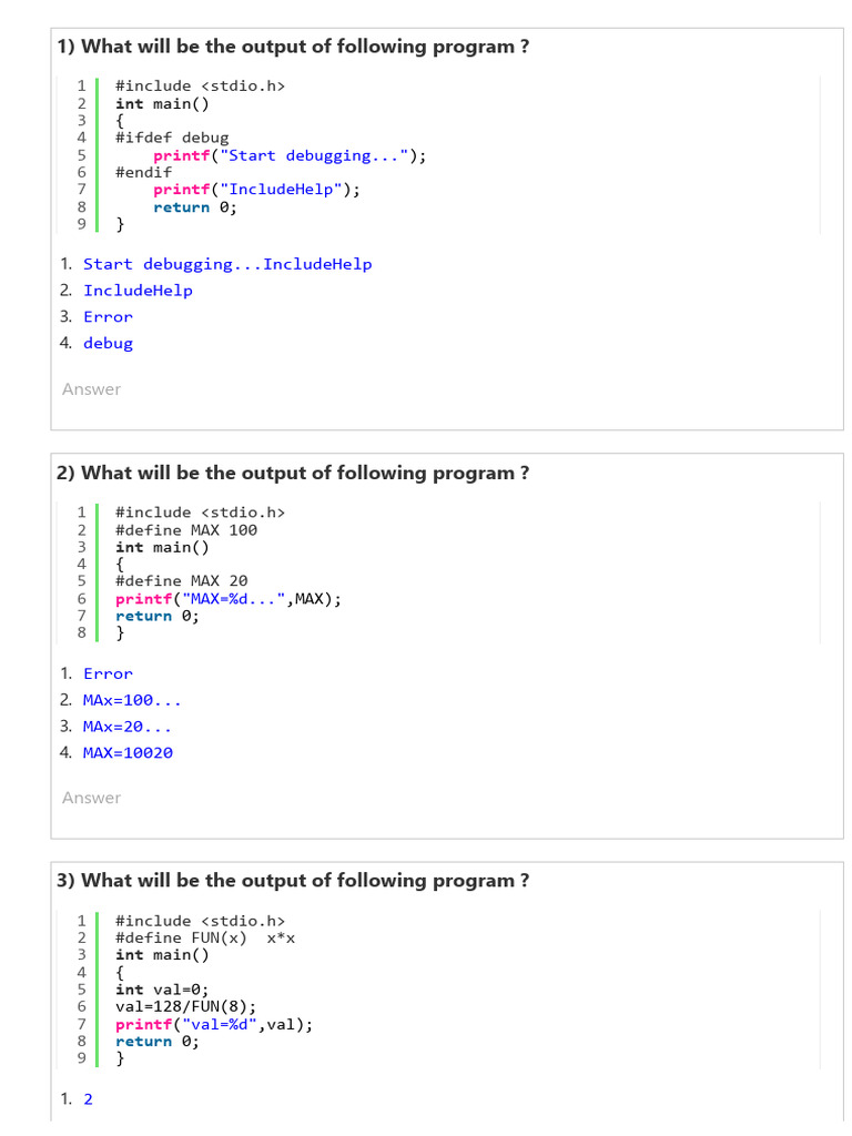 C Pre Processor | PDF | Computer Programming | Computing