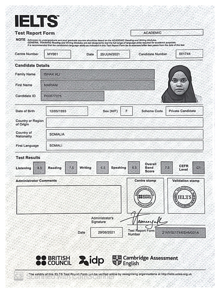 IELTS Results | PDF