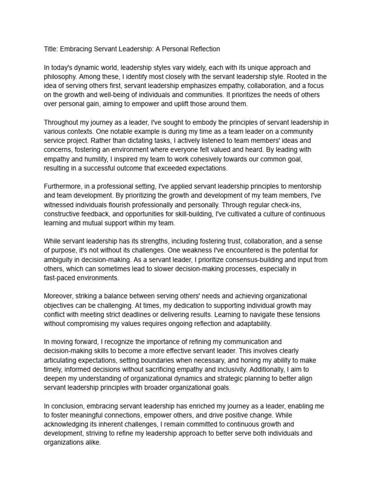 Patterns PDF | PDF | Leadership | Servant Leadership