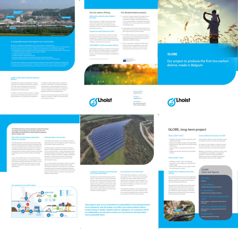 Lhoist Globe VF EN VFF | PDF | Carbon Capture And Storage | Steel Lhoist Globe VF EN VFF | PDF | Carbon Capture And Storage | Steel