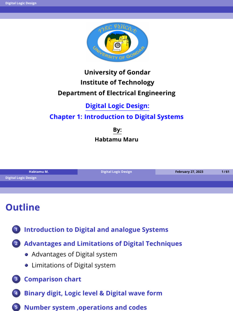 Chapter 1 Introduction | PDF | Digital Signal | Binary Coded Decimal