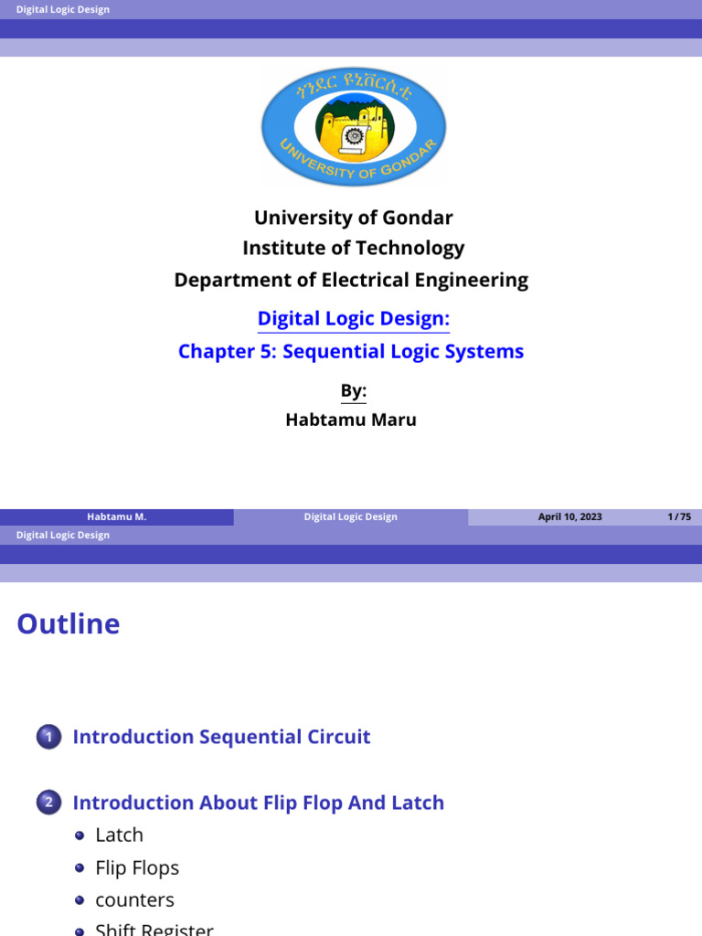 Chapter 5 Sequential Logic Systems Pdf Digital Electronics Logic Gate 