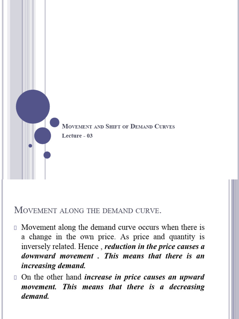 Demand Curve Movements and Shifts Explained | PDF | Demand Curve | Demand