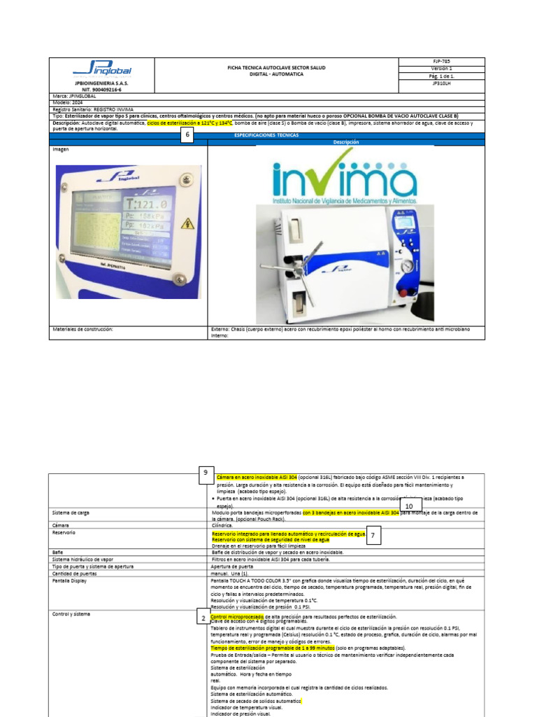 Autoclave - Jpinglobal | Descargar gratis PDF | Esterilización ... Autoclave - Jpinglobal | Descargar gratis PDF | Esterilización ...