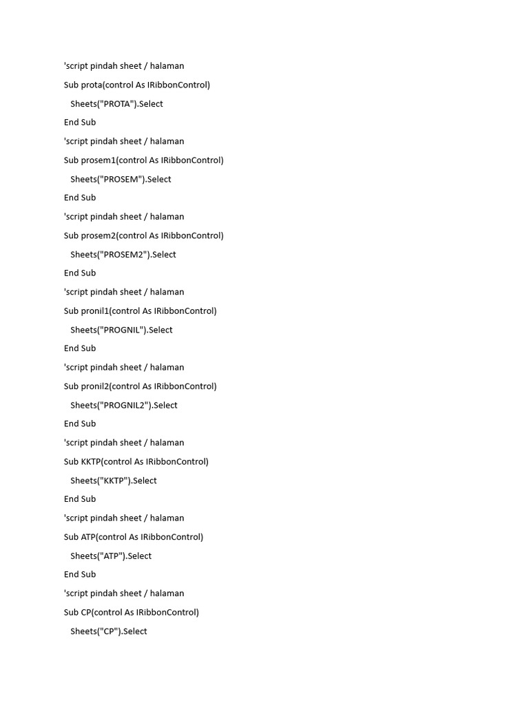 Script Pindah Sheet Pdf