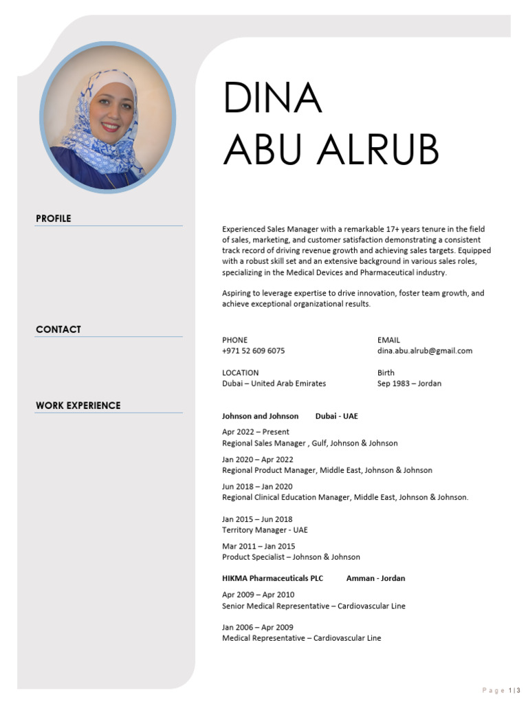 Dina’s Resume | Download Free PDF | Sales | Marketing