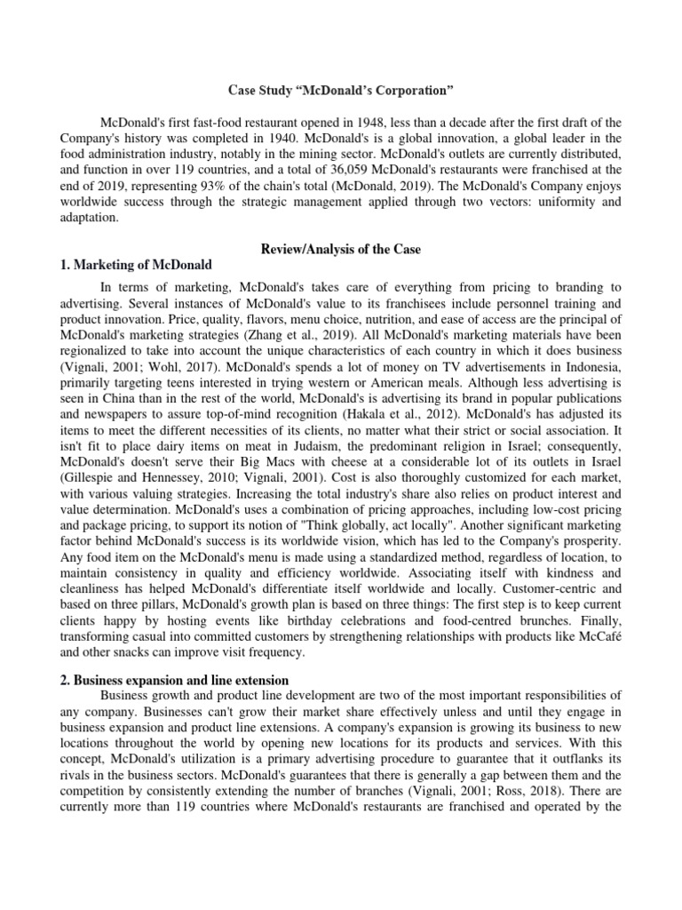 GM Case Study-McDonalds | Download Free PDF | Mc Donald's | Employment