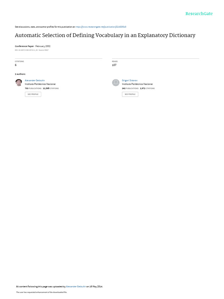 Automatic_Selection_of_Defining_Vocabulary_in_an_E | PDF | Definition ...