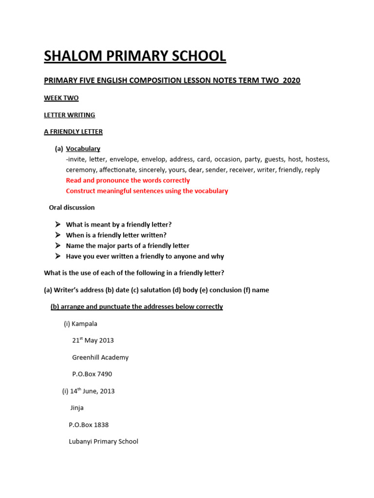 P.5 Compos Notes Term 2 | PDF | Internet