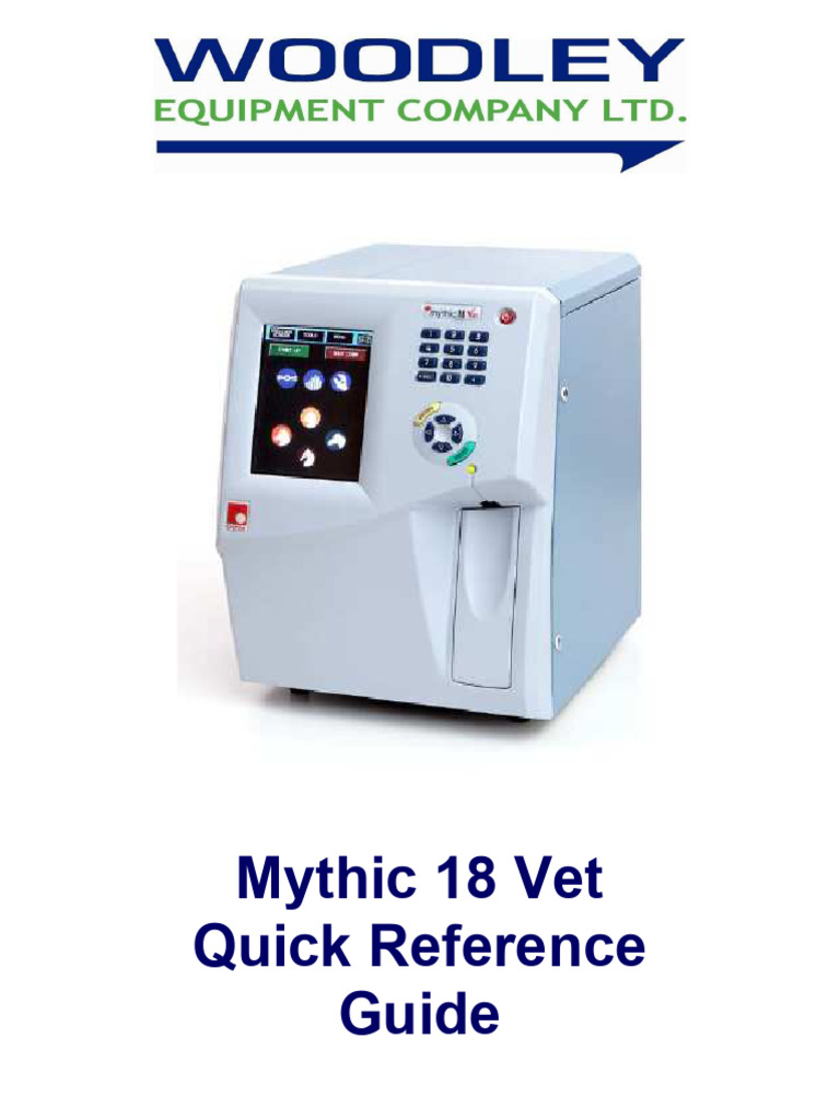 Mythic 18 Customer User Guide 07 11 DM Ver 2 | PDF | White Blood Cell ...