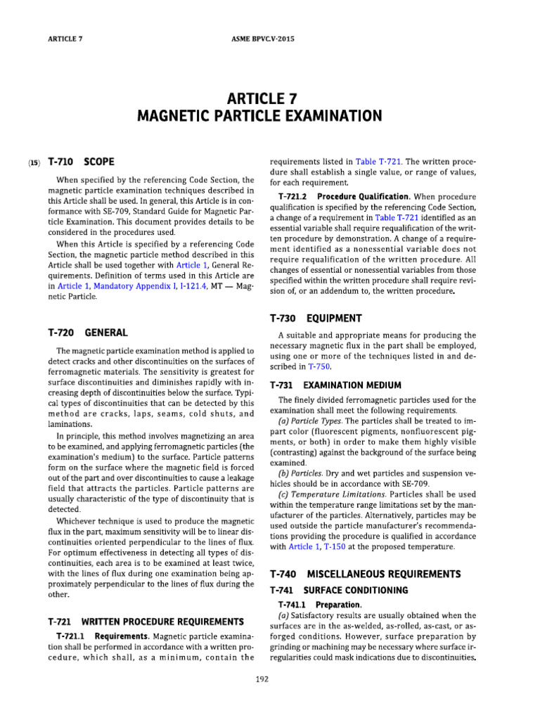 ASME BPVC.V (Article 7) | PDF