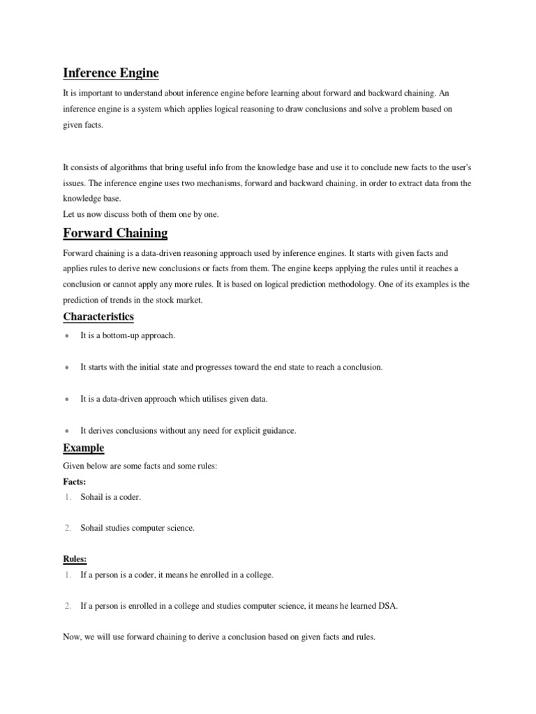 Inference Engine | PDF | Inference | Reasoning