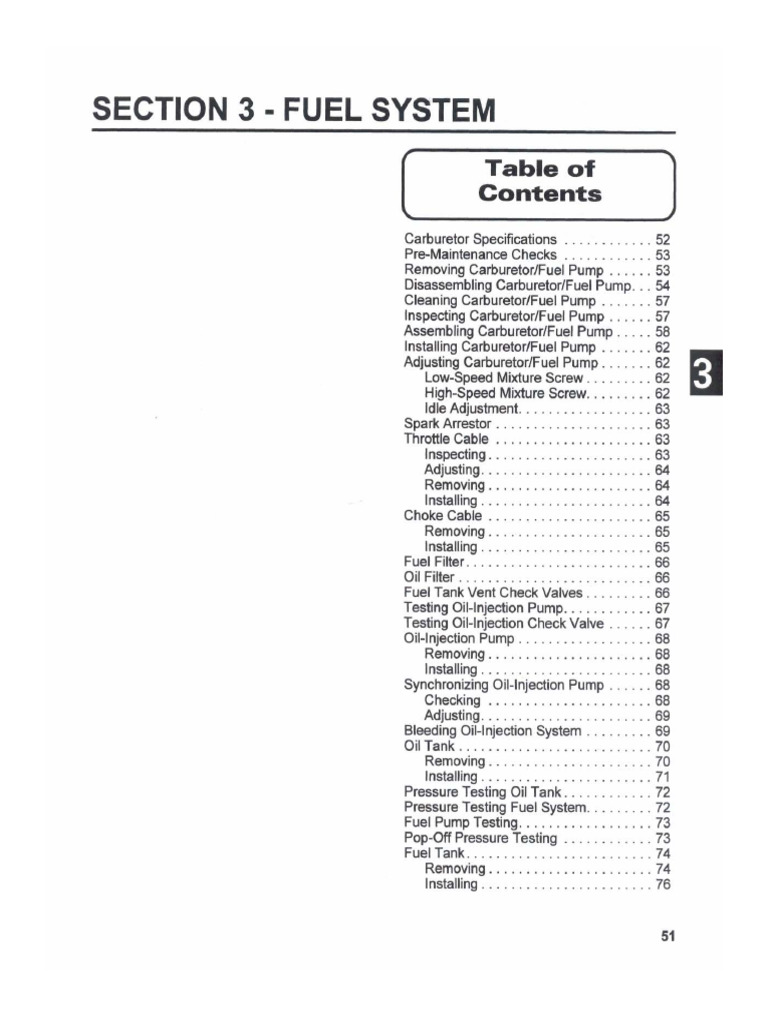 94 Tigershark Manual Section 3 | PDF