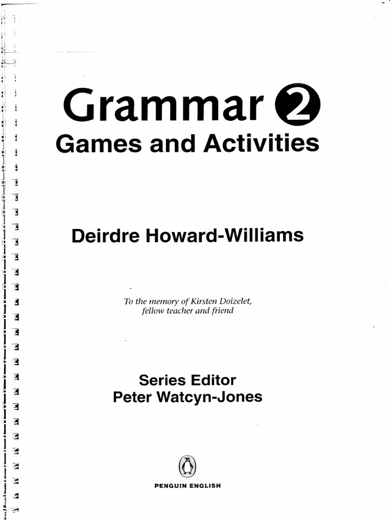 Grammar Games and Activities 2 | PDF