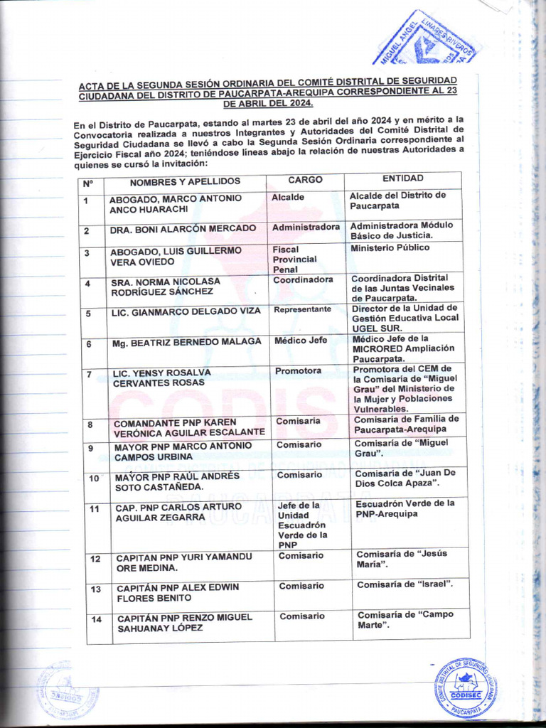 Acta Codisec 2024 | PDF